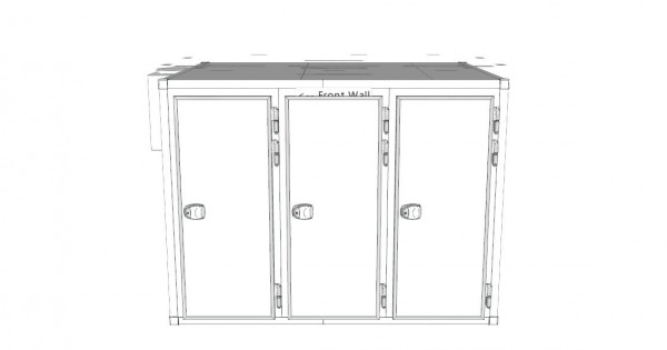 12 Body Front Loading Mortuary Cold Room