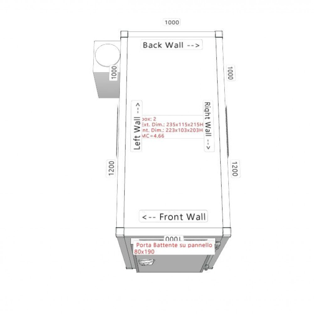 3 Body Front Loading Mortuary Cold Room