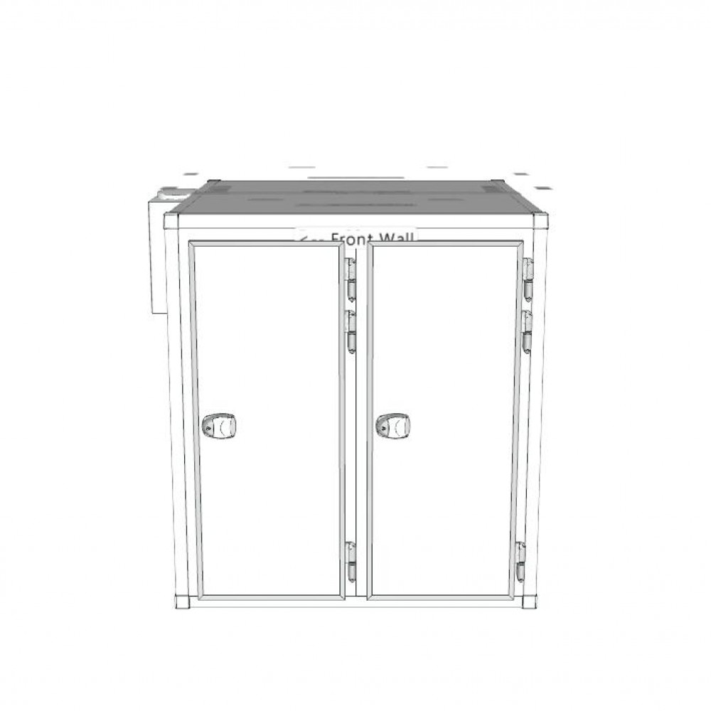 8 Body Front Loading Mortuary Cold Room