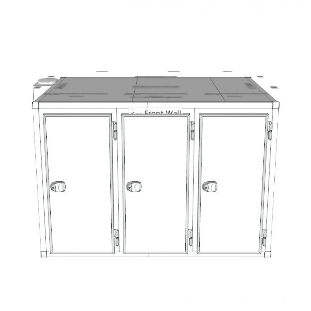 9 Body Front Loading Mortuary Cold Room